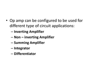 L19 Op Amp.ppt | Consumer Electronics | Technology & Computing