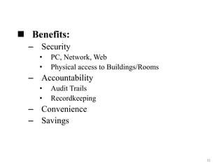 Basic of Biometrics Technology | PPTX