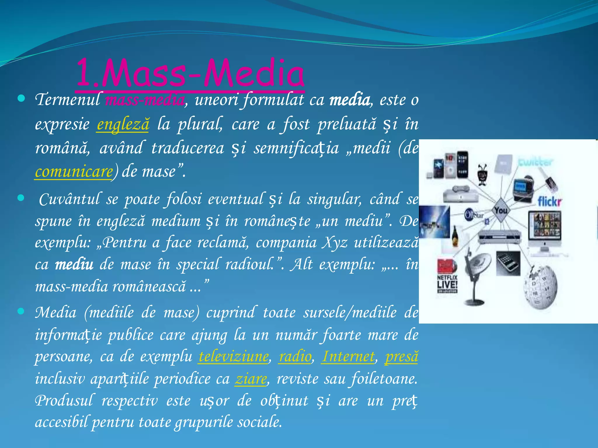 Mijloace de comunicare | PPT