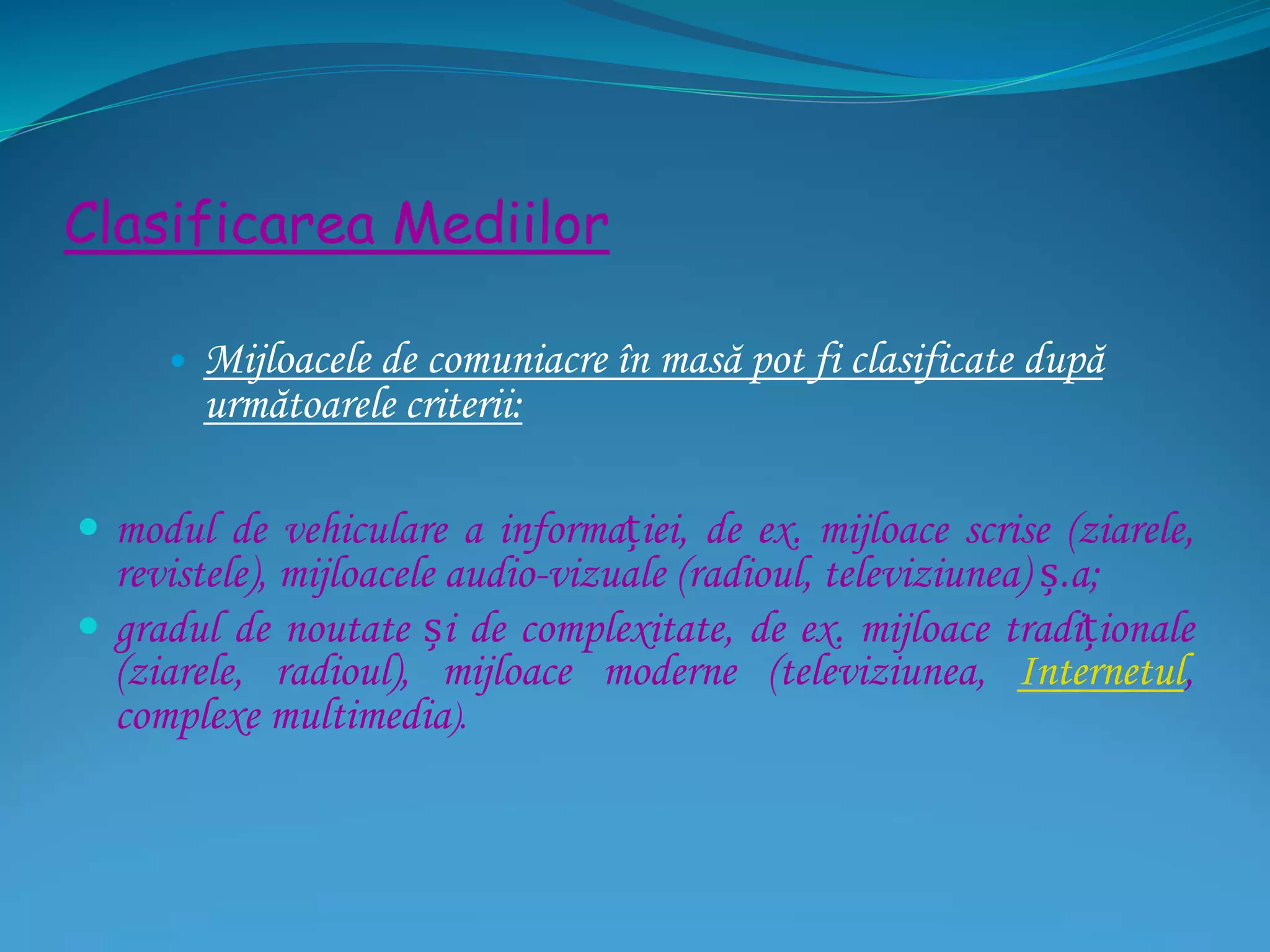 Mijloace de comunicare | PPT