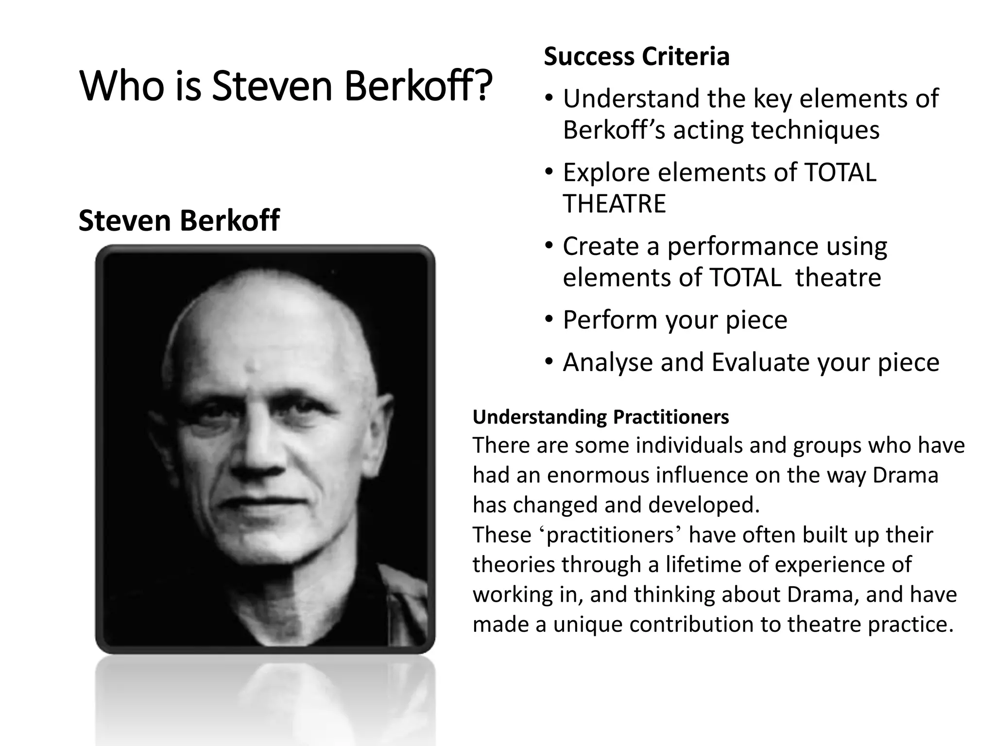 L1 Berkoff skills | PPTX
