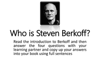 L1 Berkoff skills | PPTX