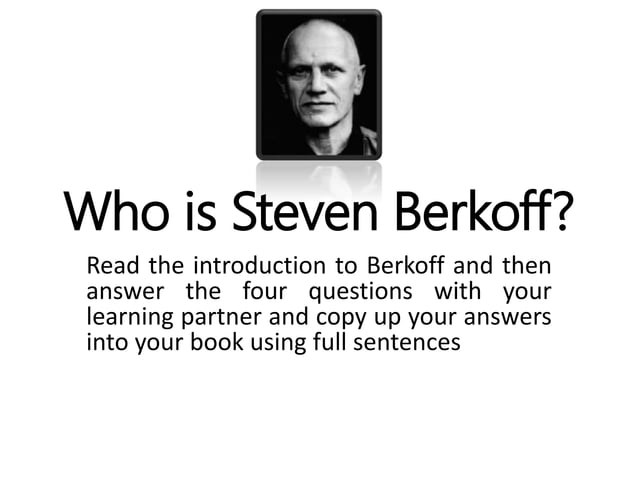 L1 Berkoff skills | PPTX