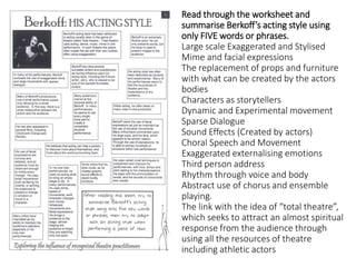 L1 Berkoff skills | PPTX