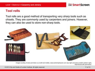 Unit 113: Maintain and use carpentry and joinery hand tools | PPTX