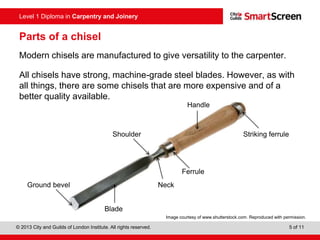 Unit 113: Maintain and use carpentry and joinery hand tools | PPTX