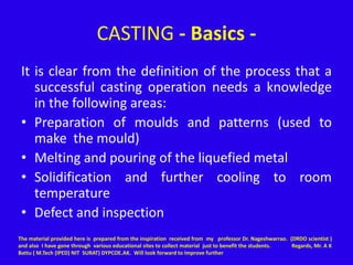 L1 Casting - U.pptx | Secondary Education | Education