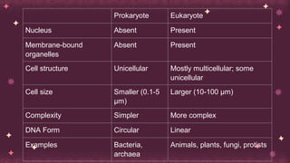 Cell and Molecular Biology. Modern cell Theory, parts of a cell | PDF