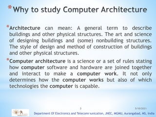 L1 computer architecture lesson 1 | PPTX