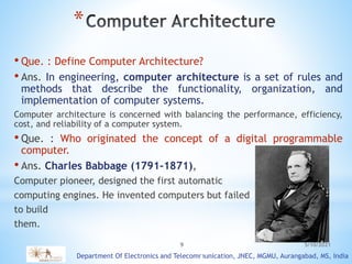 L1 computer architecture lesson 1 | PPTX