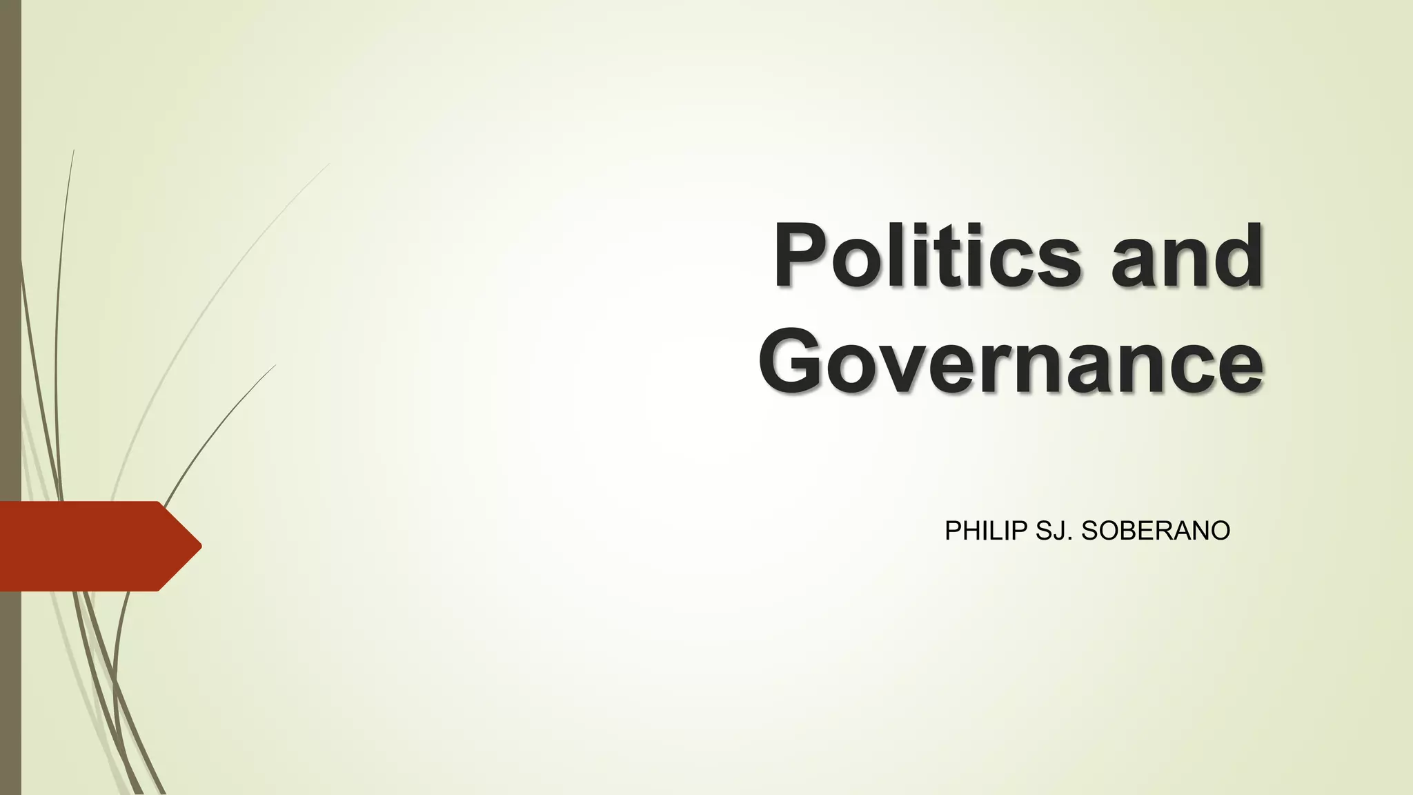 L1 define politics | PPTX