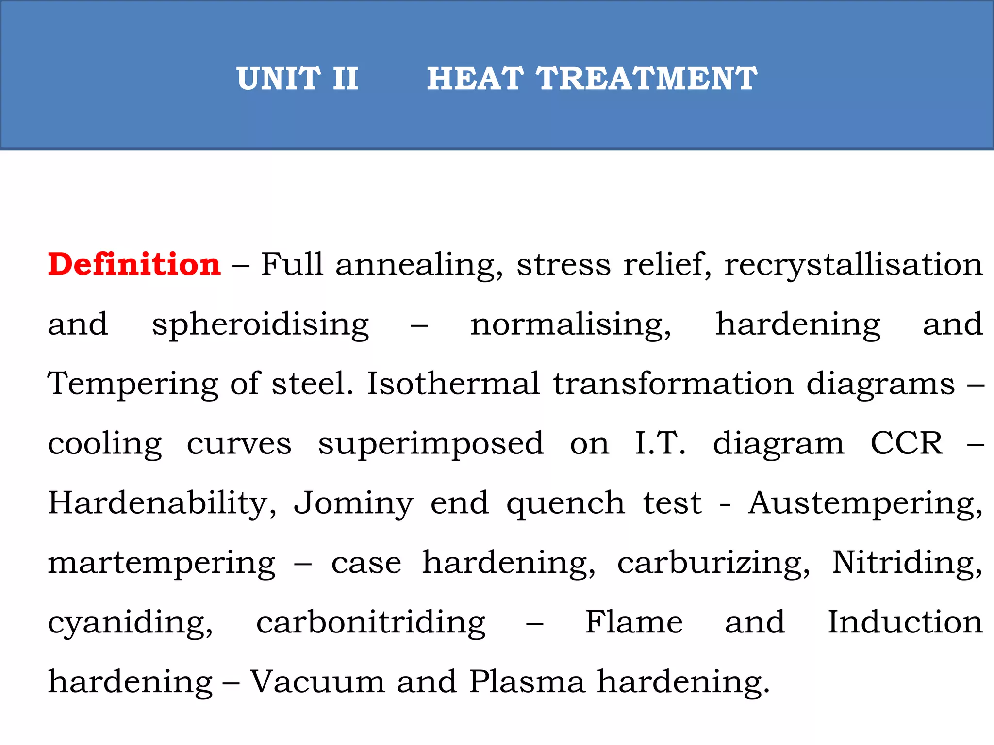 ME8491 ENGINEERING METALLURGY - UNIT 2 | PPTX