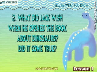 Dinosaurs Before Dark, Lesson 1, Book 5 Magic Tree House | PPTX