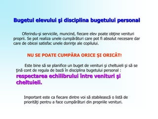 Bugetul familiei | PPT