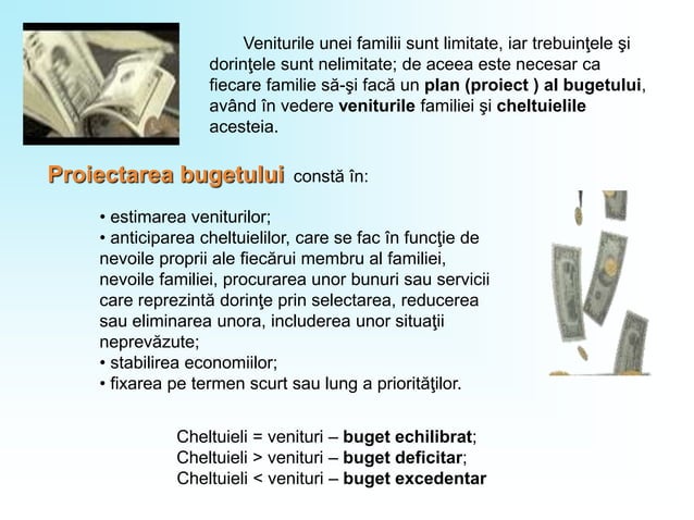 Bugetul familiei | PPT