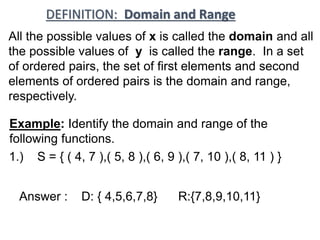 Calculus - 1 Functions, domain and range | PPT | Programming Languages | Computing