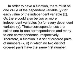 Calculus - 1 Functions, domain and range | PPT