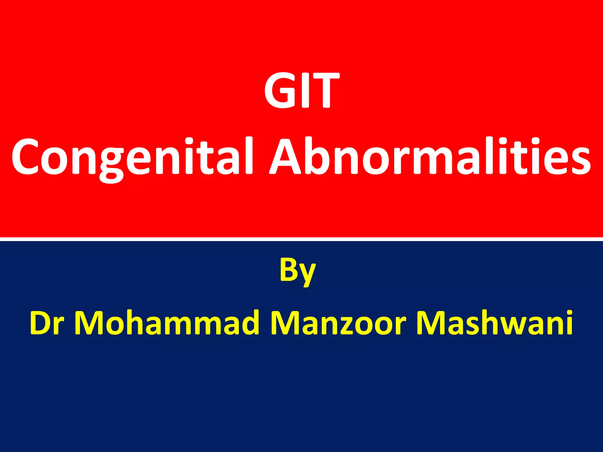 L1 git cong abnormalities | PPT