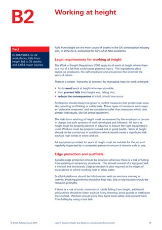 L1 H&S Construction Environment Student Notes | PDF