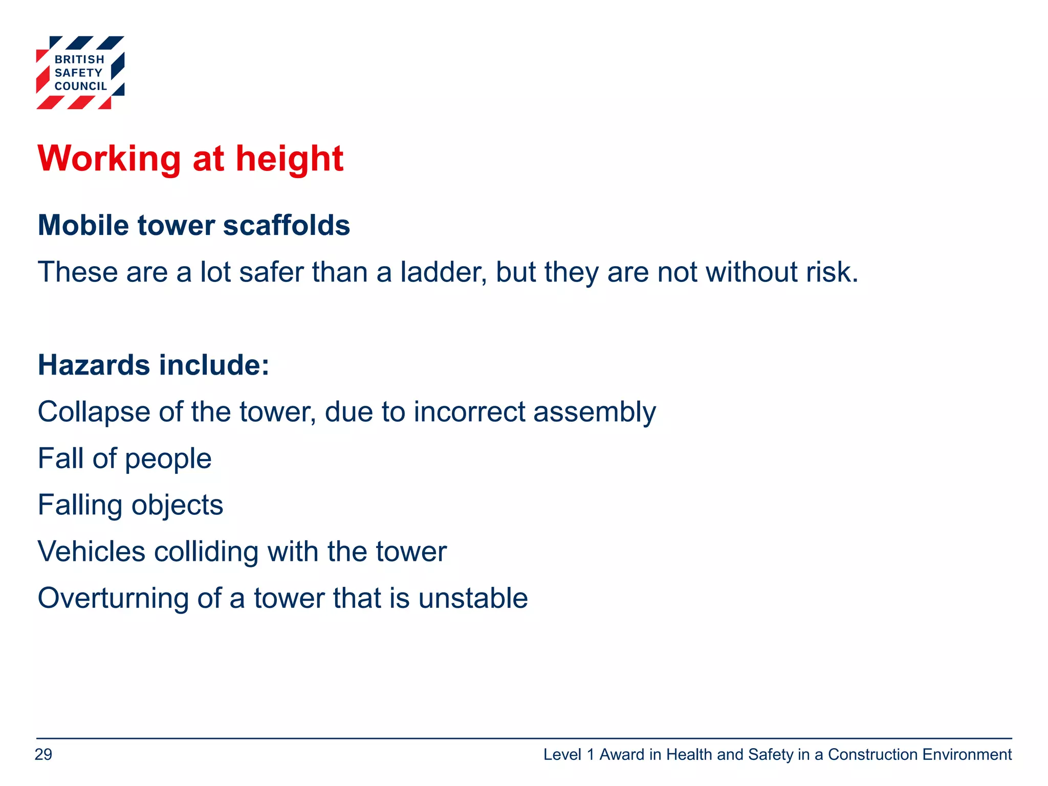L1 Health & Safety in construction environment powerpoint | PPTX