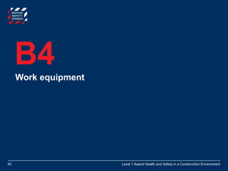 L1 Health & Safety in construction environment powerpoint | PPTX