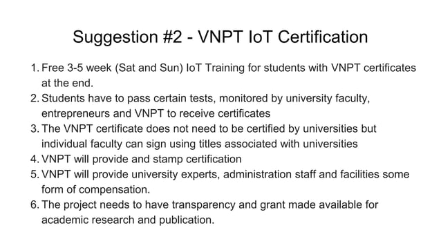 Hanoi Universities and the VNPT IoT Platform | PPTX | Internet | Computing