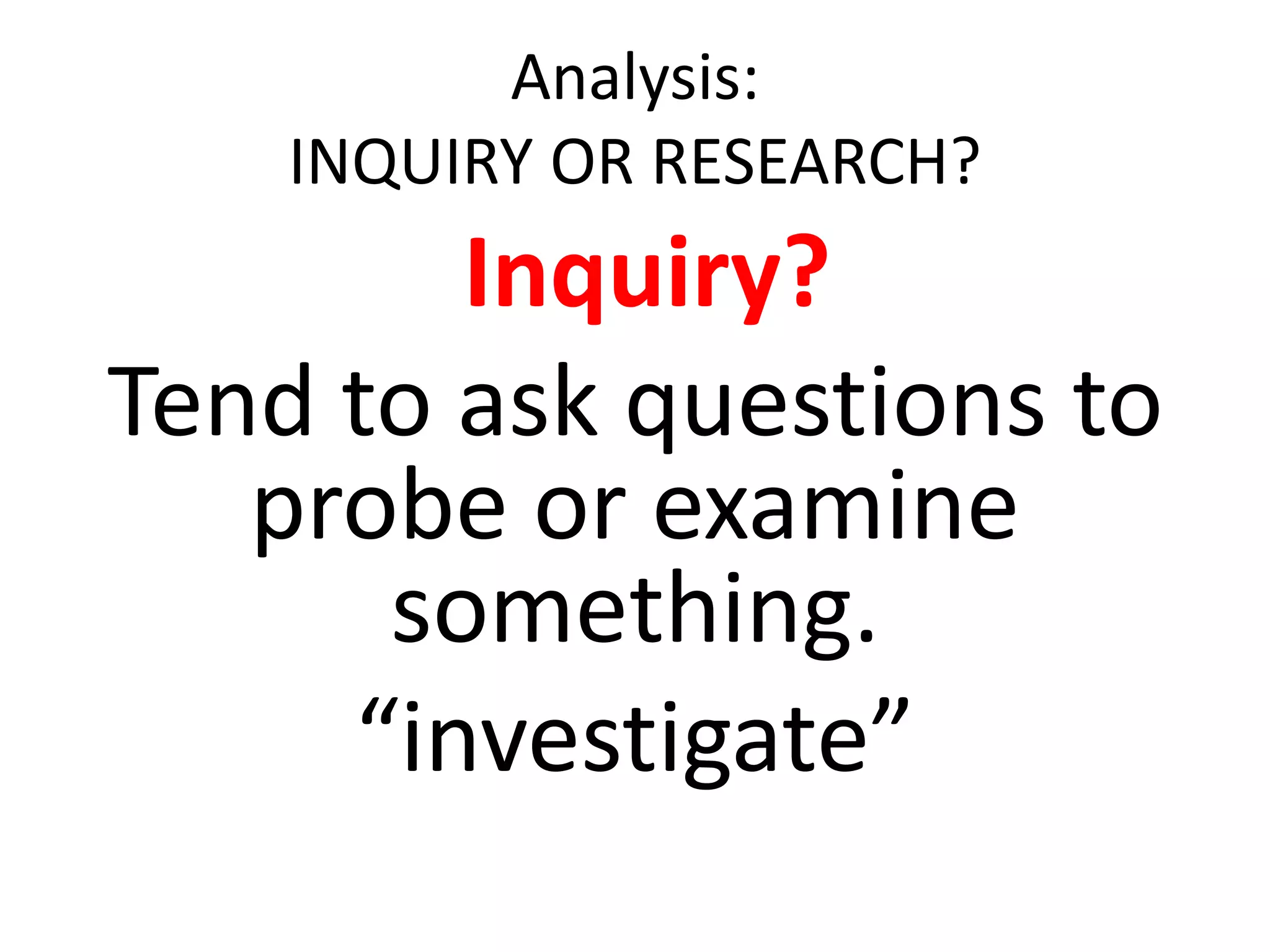 L1 inquiry vs research | PPTX