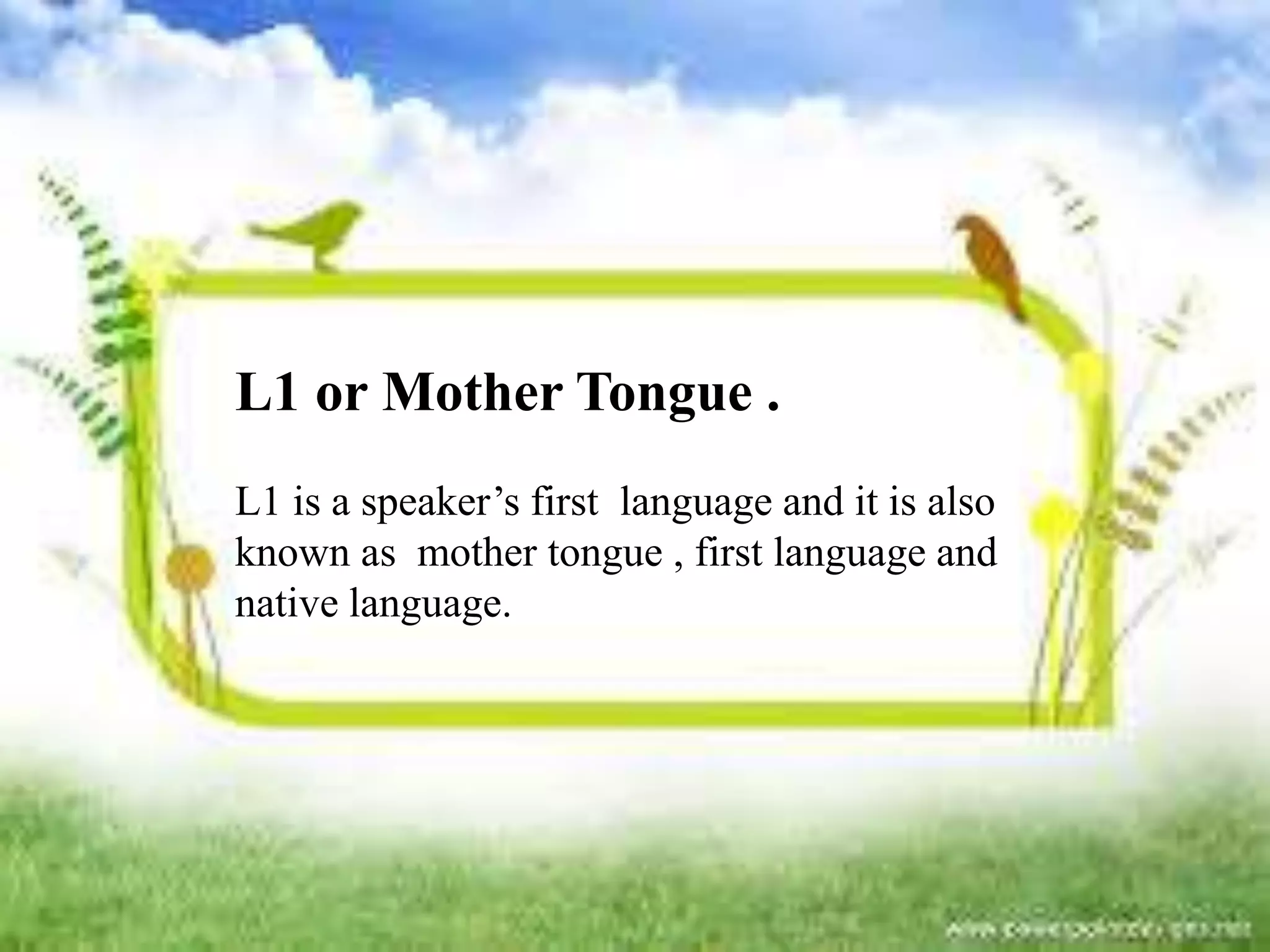 L1 interference | PPTX