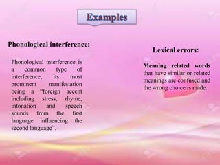 L1 interference | PPTX