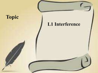 L1 interference | PPTX