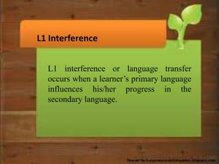 L1 interference | PPTX