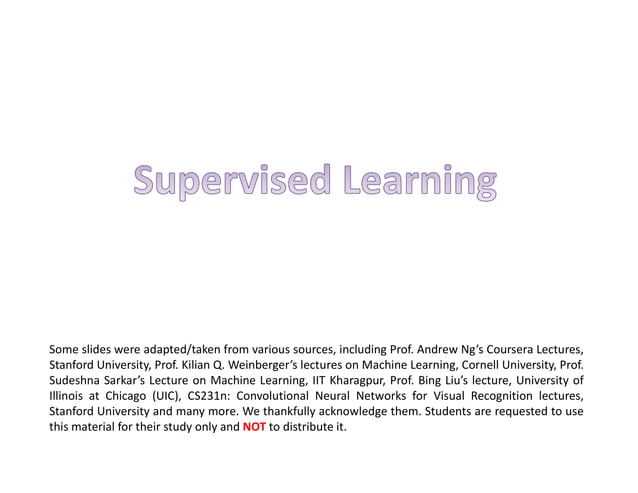 L1 intro2 supervised_learning | PPT