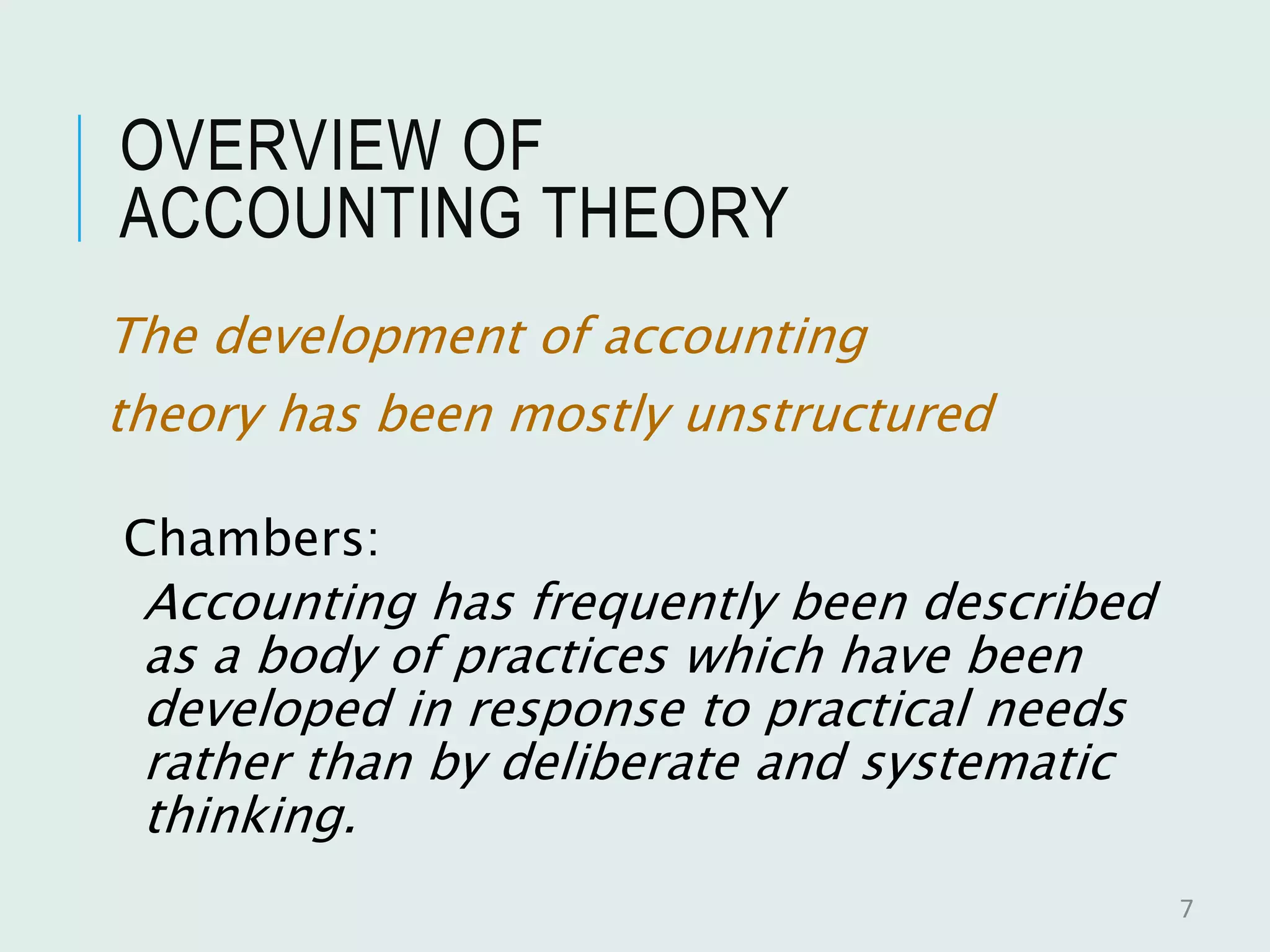 An Introduction to Accounting Theory | PPTX