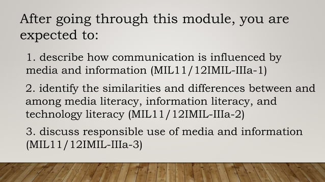Lesson 1 Introduction to Media and Information Literacy | PPTX