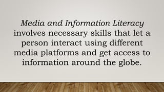 Lesson 1 Introduction to Media and Information Literacy | PPTX