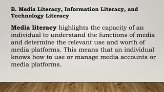 Lesson 1 Introduction to Media and Information Literacy | PPTX