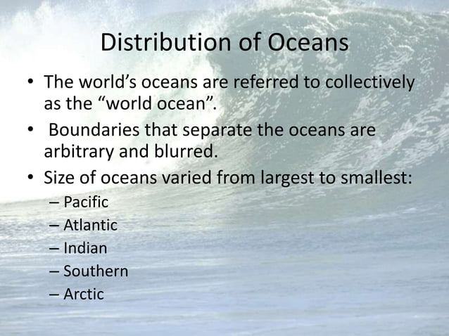 L1 introduction to oceans | PPT