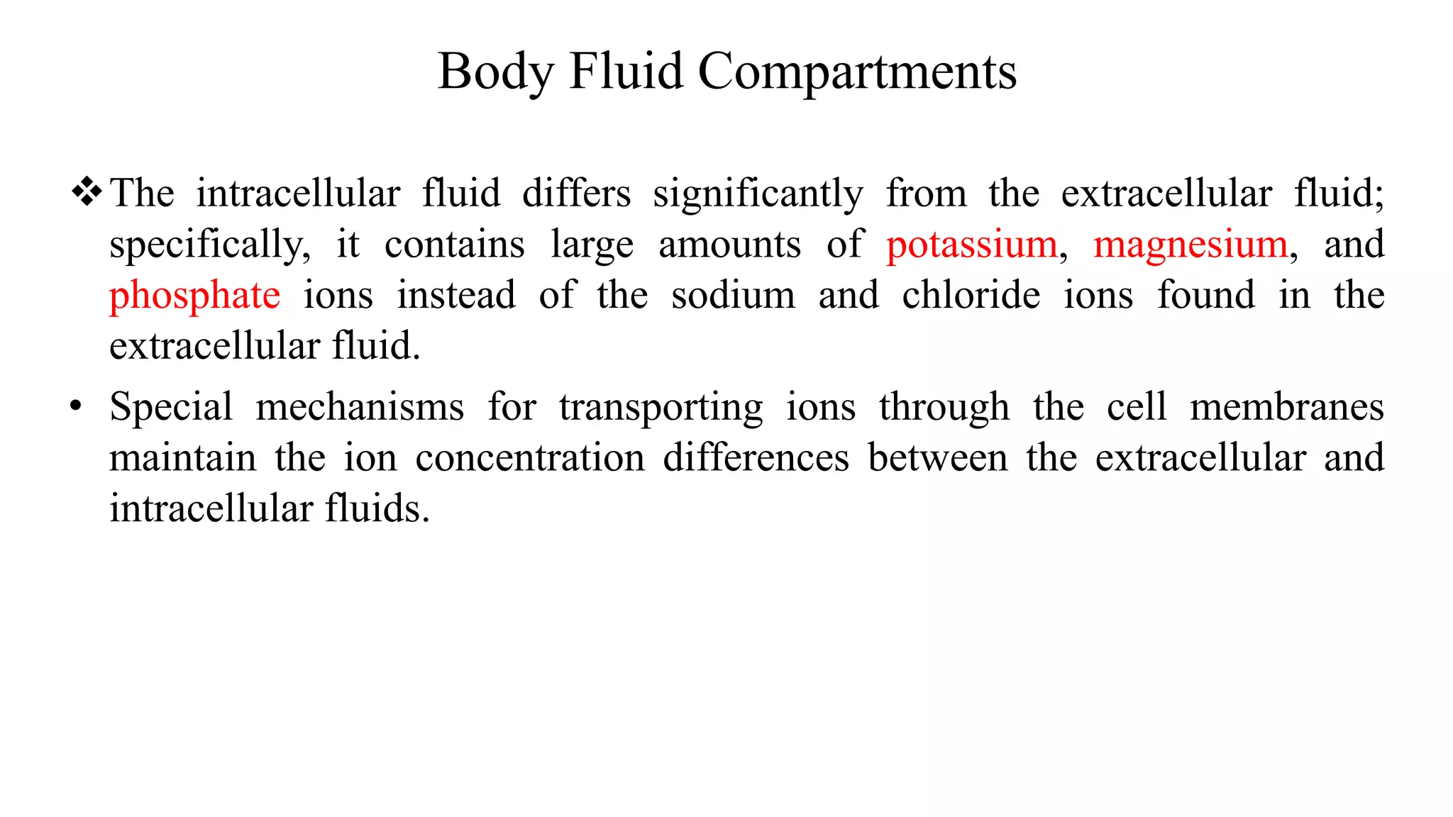 L1 INTRODUCTION TO PHYSIOLOGY & BODY FLUIDS COMPARTMENTS.pptx ...
