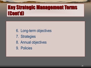 L 1 Introduction to strategic mgmt | PPTX