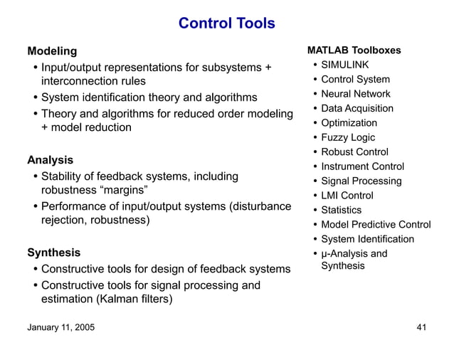 Control system introduction with outcomes | PPT