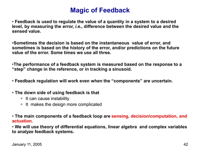 Control system introduction with outcomes | PPT