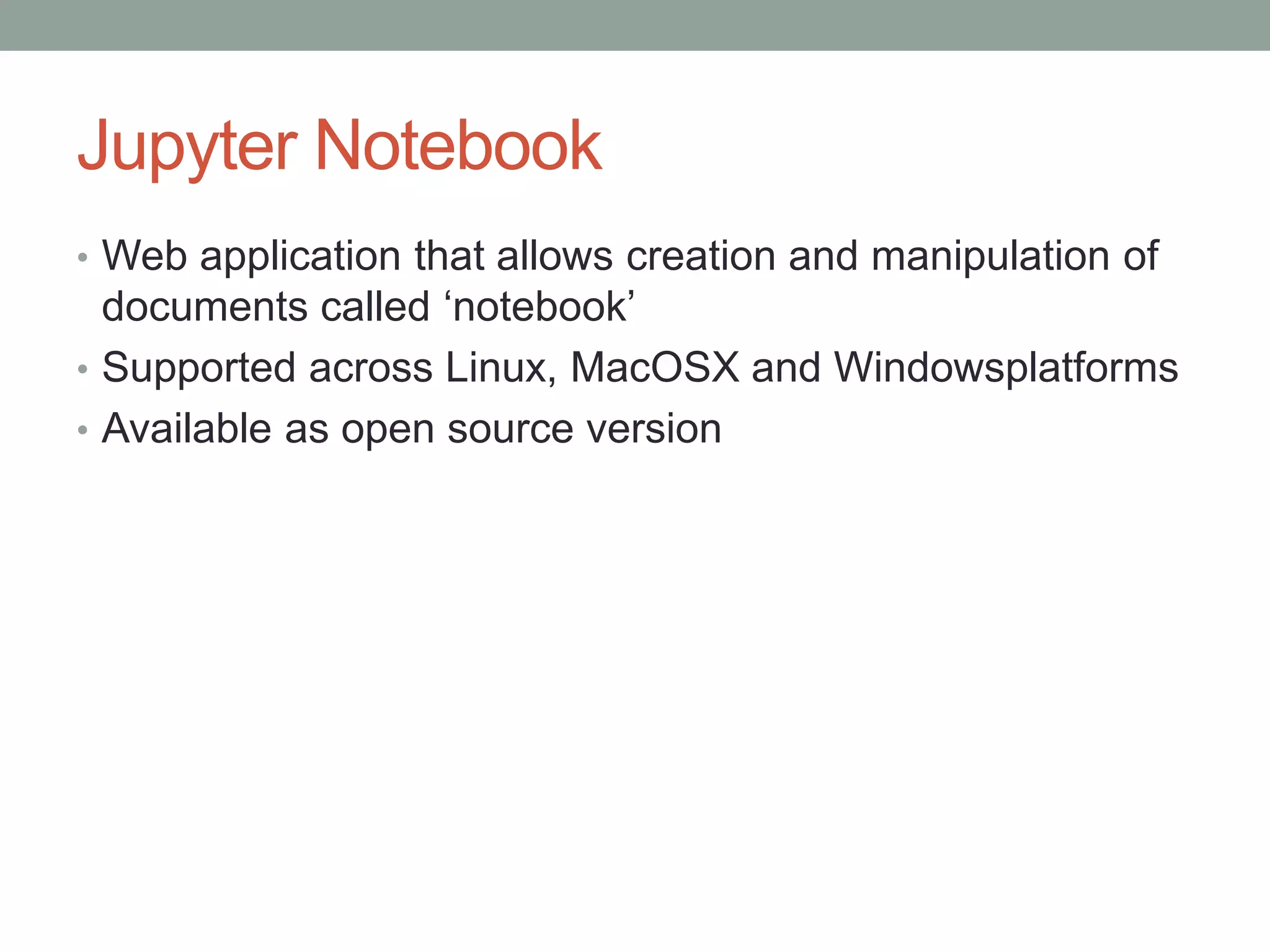 Introduction to python history and platforms | PPTX
