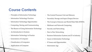 L1 ICT Intro to Computers baisc introductory lecture | PPT