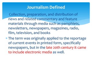 L1 journalism | PPTX
