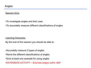 Angles of shapes including the right angle | PPT
