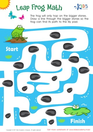 Leap Frog Math - Kindergarten Math Worksheets | PDF