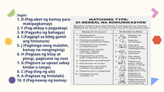 Layunin ng Wika at Tono sa Personal at Interpersonal na Komunikasyon | PPTX