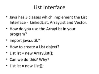List and iterator | PPT | Programming Languages | Computing