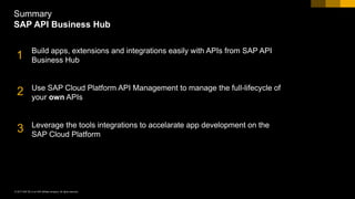 L1 Overview SAP API Business Hub | PPTX | Cloud Computing | Internet