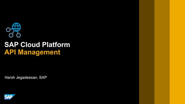 L1 Overview SAP Cloud Platform API Management | PPTX | Web Development | Internet
